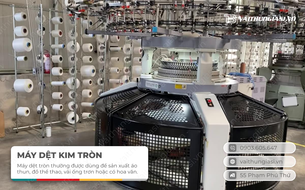 Các loại máy dệt kim công nghiệp phổ biến ở Việt Nam